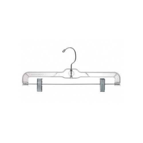 Only Hangers Clear 14 Inch Pant, Skirt, Slacks Hangers (10)