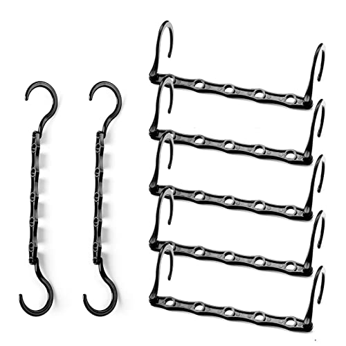 LONPECT Foldable Clothes Hangers for Room Organization, Multi-Functional Hanger Room Organizers with 5 Holes, 360° Rotation, Hangers Space Saving and Apartment Essentials