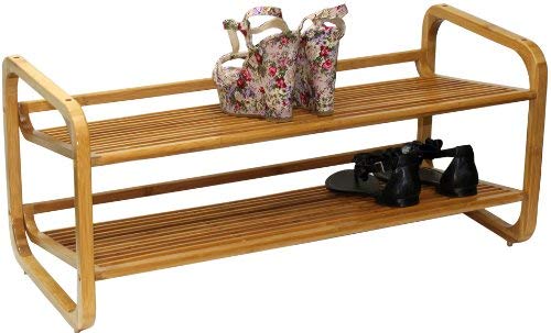 Oceanstar 2-Tier Bamboo Shoe Rack