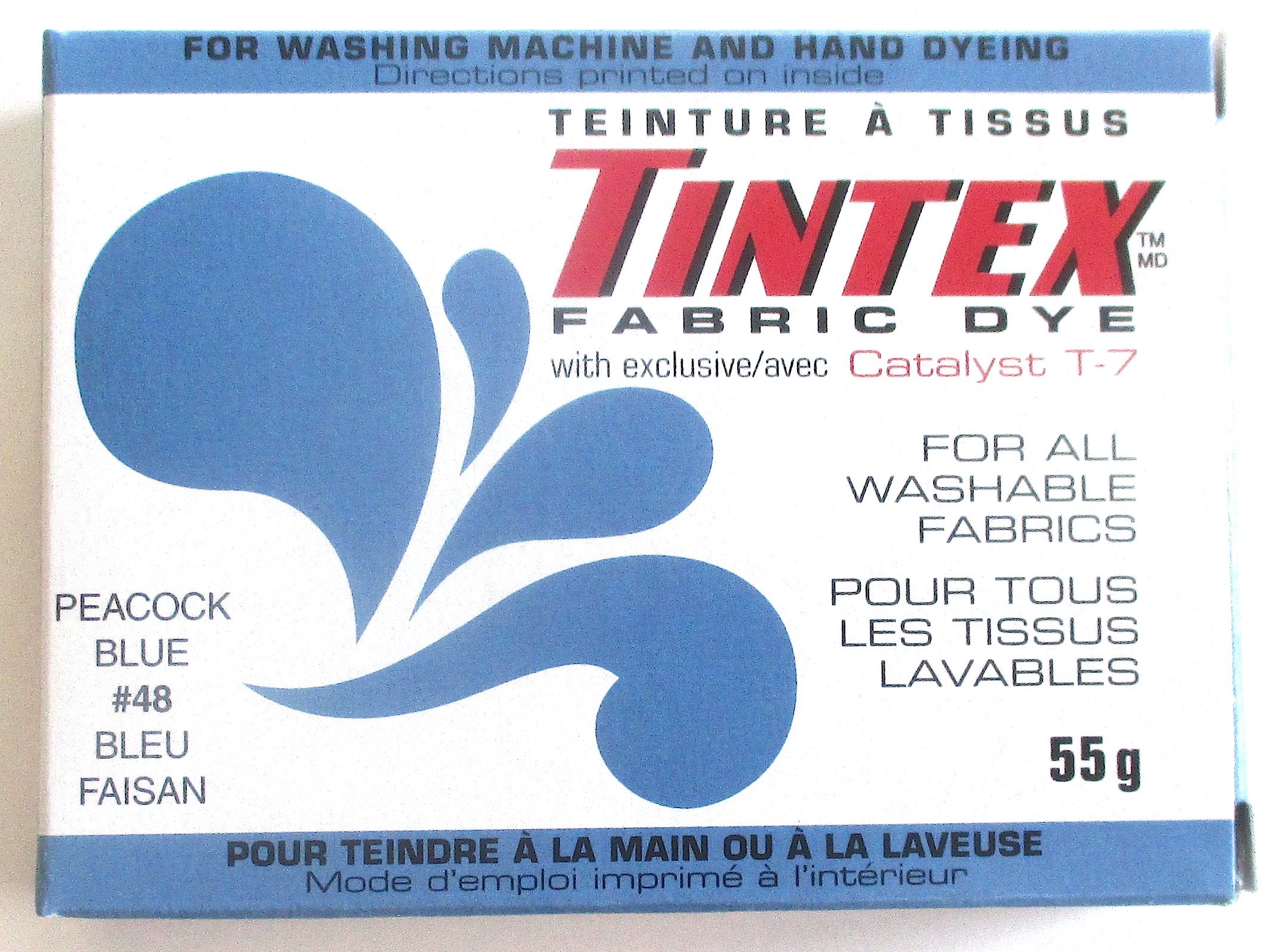 TINTEX Brand Peacock Blue Fabric Dye #48