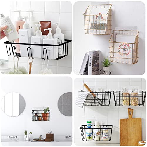 HAPY SHOP 8 Pack Adhesive Hooks Sticker Strong Shower Caddy Adhesive Hooks Replacement Nail Free Transparent Adhesive Pad No-Trace Wall Stick Adhesives Hook for Bathroom Shower Caddy Corner Shelf