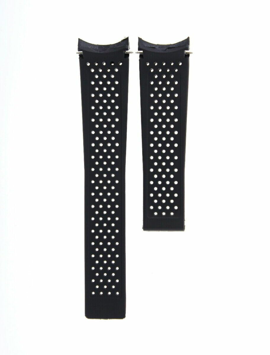 Ewatchparts 22mm Watch Band Strap Compatible With Grand Tag Heuer Carrera Calibre 17 17RS CAV511A.BA0902 Black
