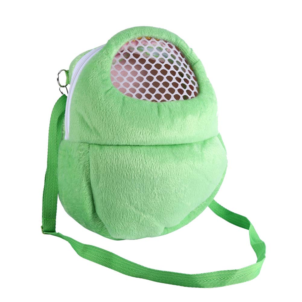 Ferret Carrier Bag,Ferret Sling Carrier Pet Carrier Bag Hamster Rat Cat Rabbit Pet Sling Carrier Backpack Hedgehog Chinchilla Ferret Slee Outdoor Traveling Bag Handbags Backpack(Green)