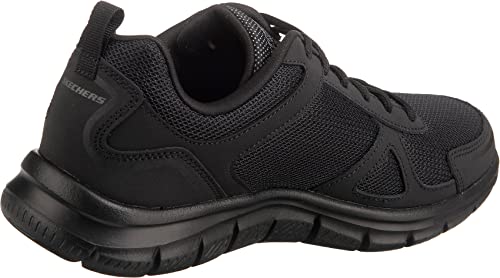 Skechers Men's Track Scloric Oxford, Black, 14 Wide