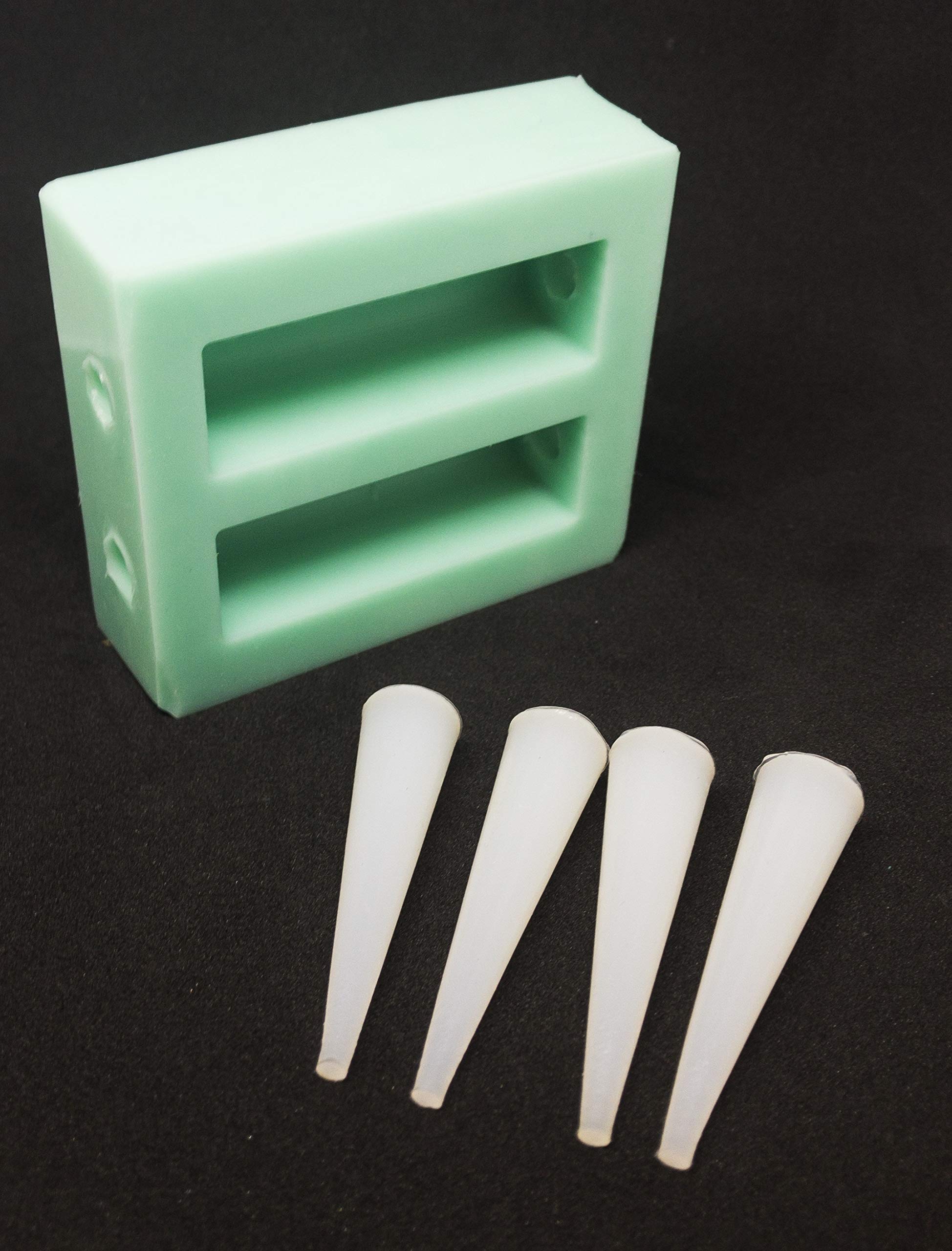 Original Hobby-CAST Slimline 2 Cavity Silicone Mold Tube-in Label Casting