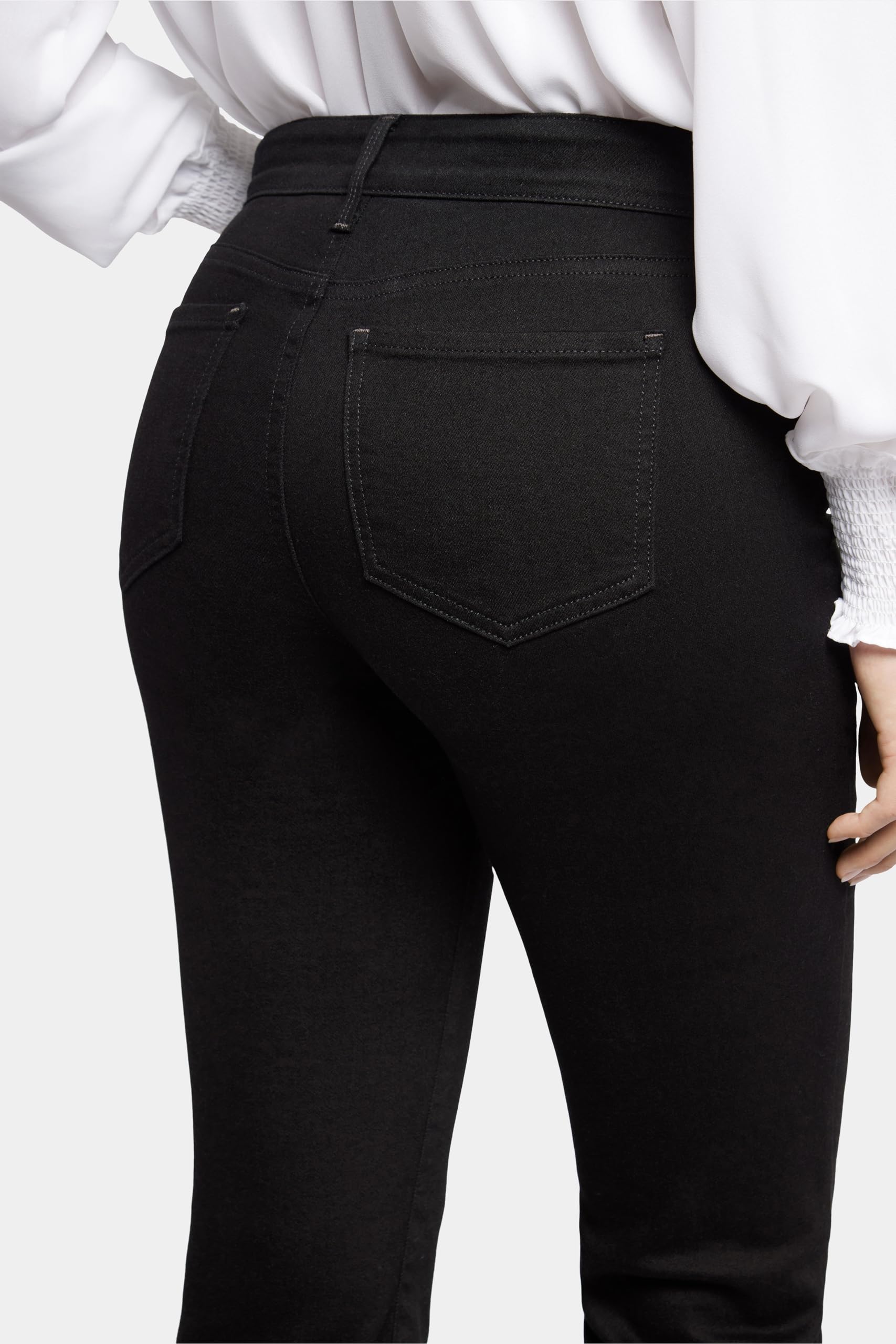 NYDJ Women's Misses Marilyn Straight Denim Jeans, Black BDM, 16