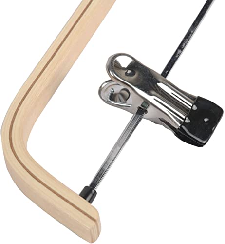 Koobay Hanger Coat Pants Hangers, 30Pack 14" Zara Style Trousers Wooden Clothes Display with Adjustable Clips