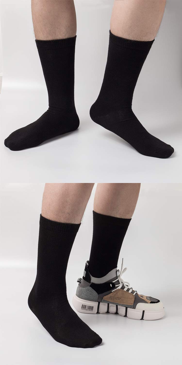 Sock Amazing Bamboo Rayon Socks Black Crew Socks Men Women 8 Pack Dress Socks