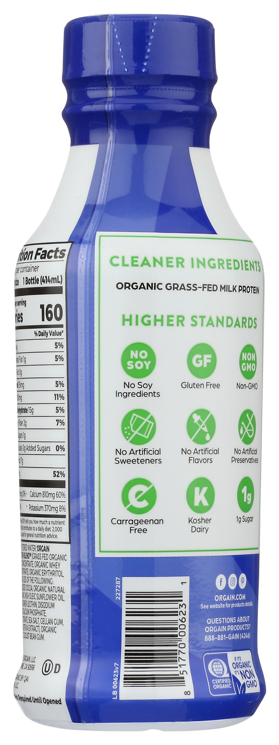 Orgain Organic Protein Shake, Creamy Chocolate Fudge