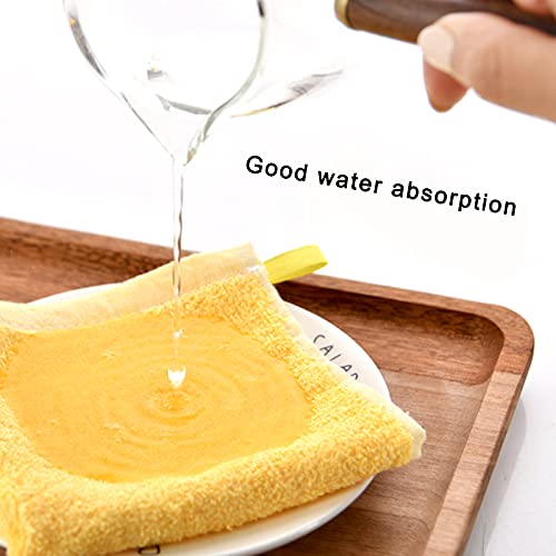 Towel with Hanging Loop, Hanging Hand Towels, 5 Pieces of Bamboo Towels, Soft and Strong Absorbent Kids Bathroom Towels, Suitable for Baby Care, Kitchen Scrubbing