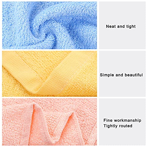 Towel with Hanging Loop, Hanging Hand Towels, 5 Pieces of Bamboo Towels, Soft and Strong Absorbent Kids Bathroom Towels, Suitable for Baby Care, Kitchen Scrubbing