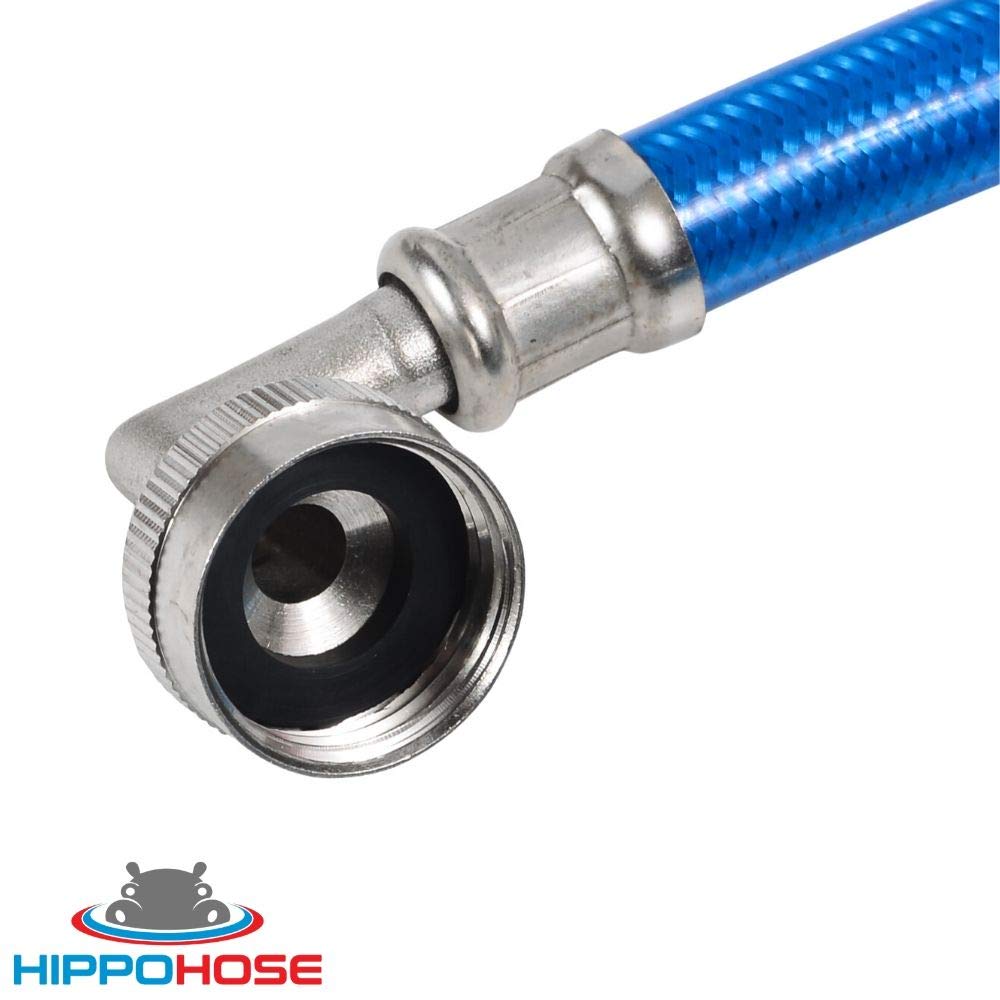 Steam Dryer Hose Install Kit (6 FT) - 3-Layer PVC Coated Stainless Steel - Burst Proof - Universal Fit to All Steam Dryer Brands - Includes 90 Degree Elbow, 1 Foot Inlet and Y Connector