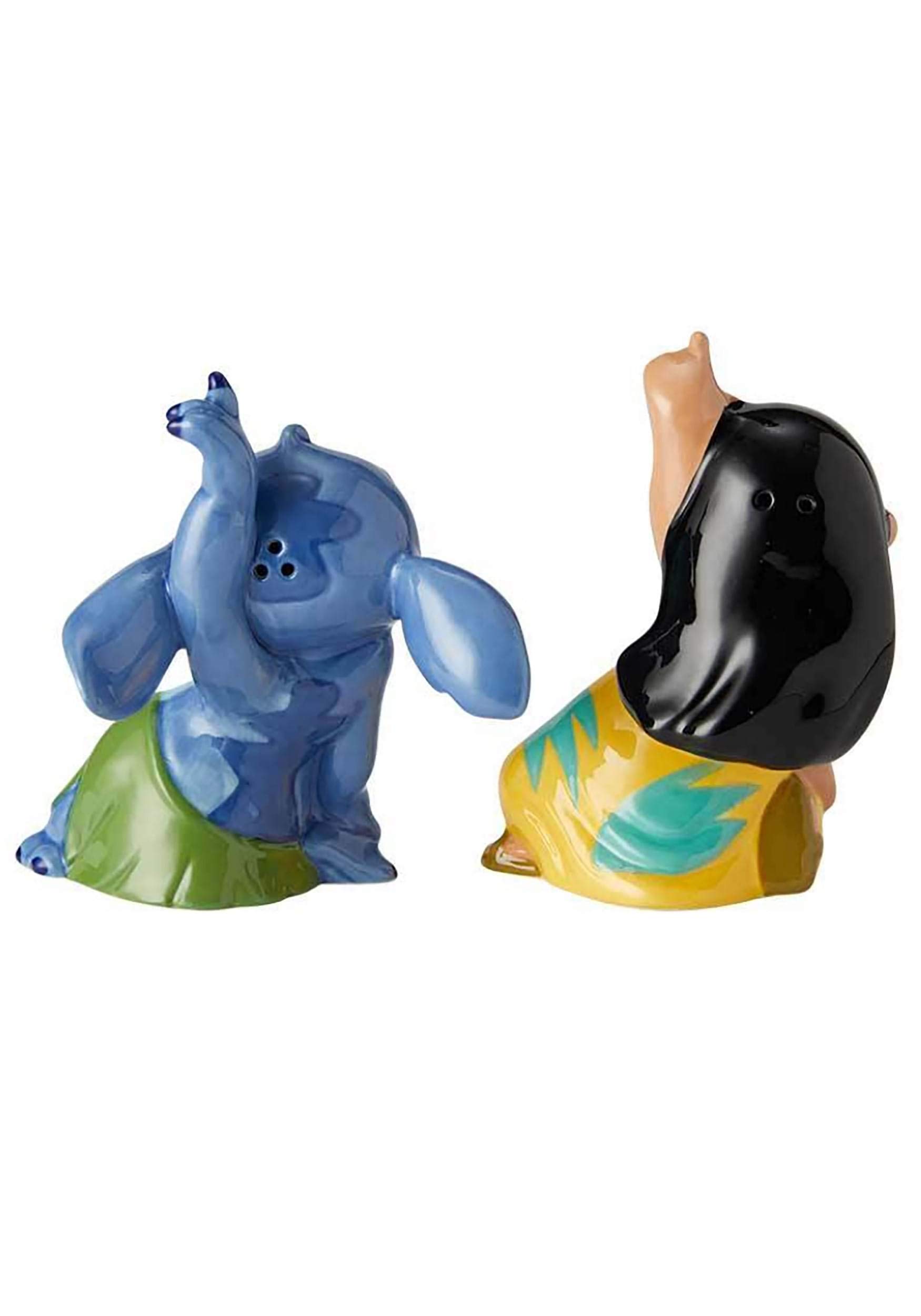 Enesco Lilo and Stitch cermaic Salt and Pepper Shakers, 3.5 Inches, Multicolor