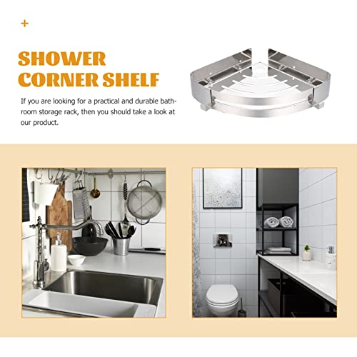Cabilock Bathtub Shelf Corner Shower Caddy shower wall caddy floating shower shelf hanging shelf bathroom Stainless Steel Wall Bathroom Caddy