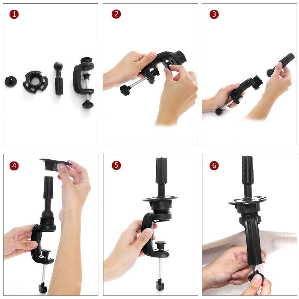 TopDirect 29" Hair Mannequin Head for Cosmetology Training - With Clamp Holder and Styling Tools