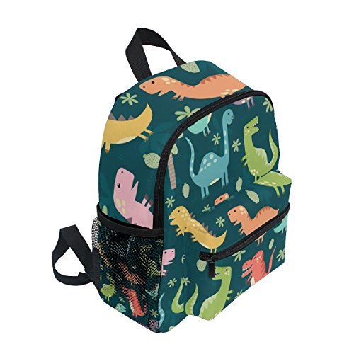 ALAZA Cute Kid's Back Pack Funny Dinosaur Todder Backpack lightweight Preschool Kindergarten Book Bag Practical and Durable Daycare Bag for Travel,Toys
