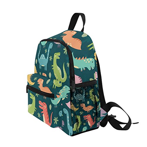 ALAZA Cute Kid's Back Pack Funny Dinosaur Todder Backpack lightweight Preschool Kindergarten Book Bag Practical and Durable Daycare Bag for Travel,Toys