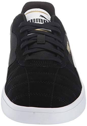 PUMA Men's Astro Kick Sneaker, Black-White-teamgold, 9 M US