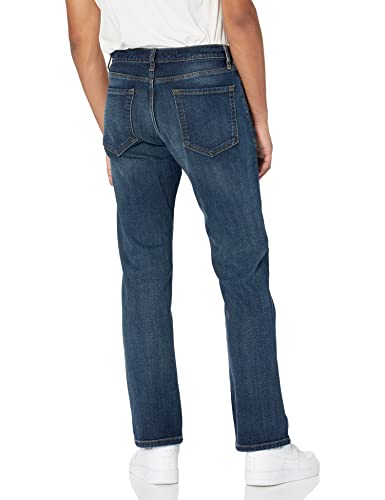 Amazon Essentials Jeans for Men Straight Fit, Bootcut, 38W x 34L, Dark Wash