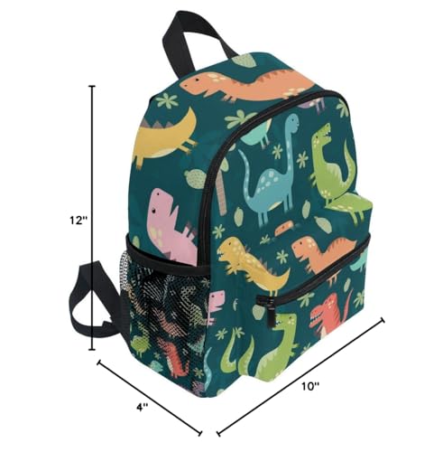 ALAZA Cute Kid's Back Pack Funny Dinosaur Todder Backpack lightweight Preschool Kindergarten Book Bag Practical and Durable Daycare Bag for Travel,Toys