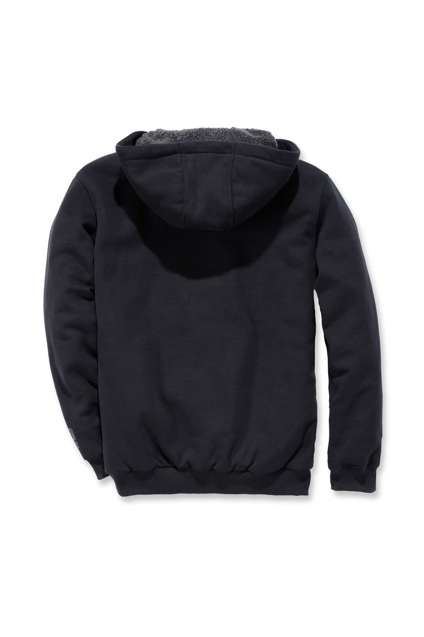 Carhartt mens Rd Rockland Sherpa Lined (Big & Tall) Hooded Sweatshirt, Black, Large Tall US