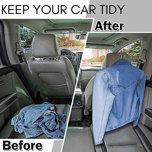 Car Expandable Clothes Hanger Bar by Zone Tech and Zone Tech Chrome Headrest Car Hanger for Jacket Suit Coat