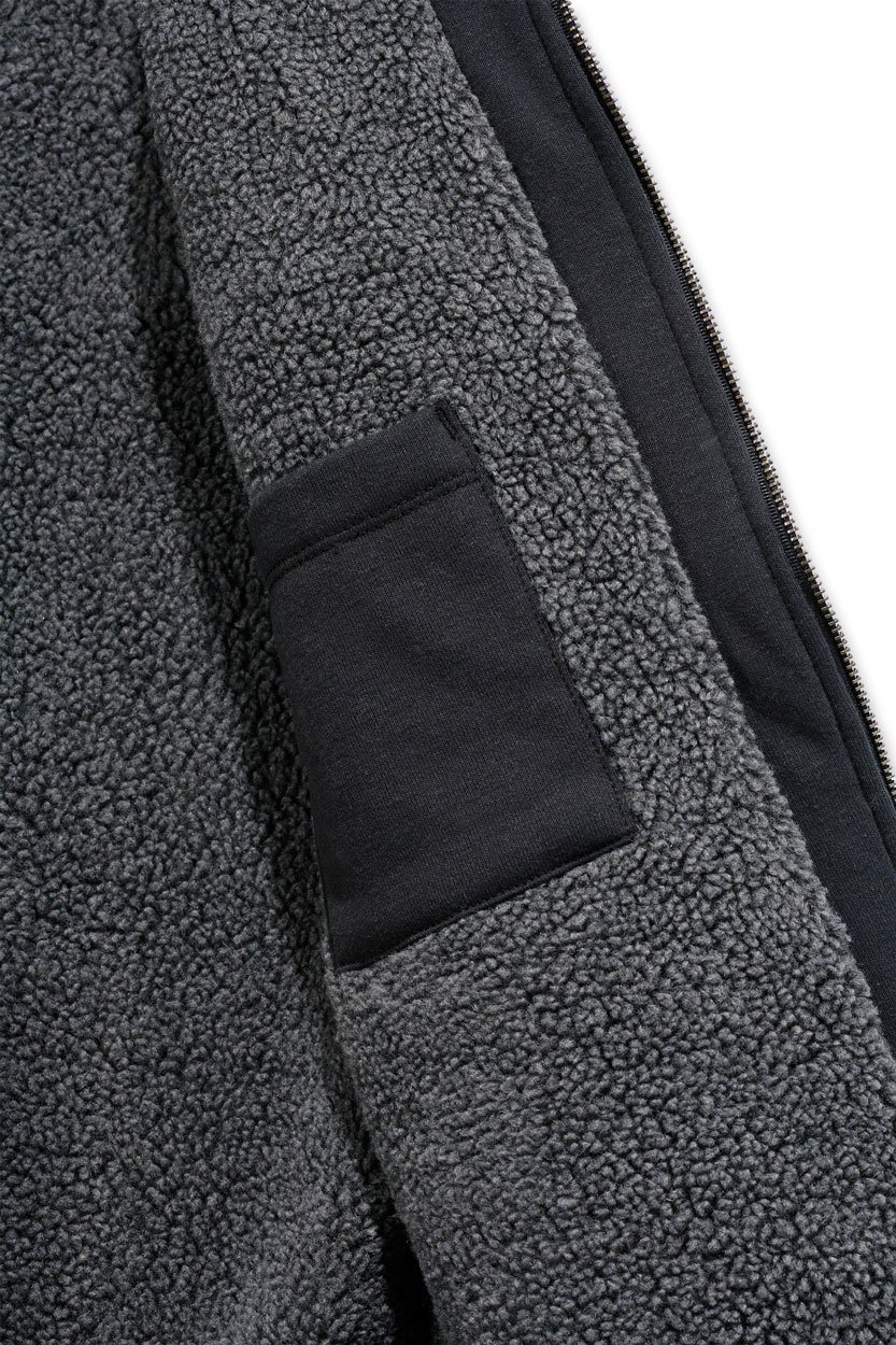Carhartt mens Rd Rockland Sherpa Lined (Big & Tall) Hooded Sweatshirt, Black, Large Tall US