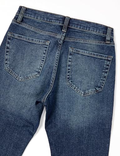 Amazon Essentials Jeans for Men Straight Fit, Bootcut, 34W x 31L, Dark Wash