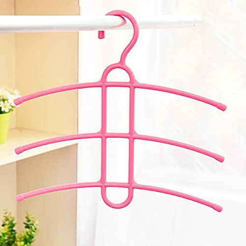 Fabric Storage Containers with Lids Multiple Shirt Hangers in One Space Saving Plastic 5 Pack Durable Multi Functional Non Slip Clothes Hangers Closet Drop Front Box Sweater (Coffee, One Size)