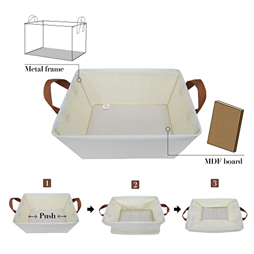 GRANNY SAYS Bundle of 1-Pack Hanging Shelf Organizer & 2-Pack Linen Closet Organize Bins