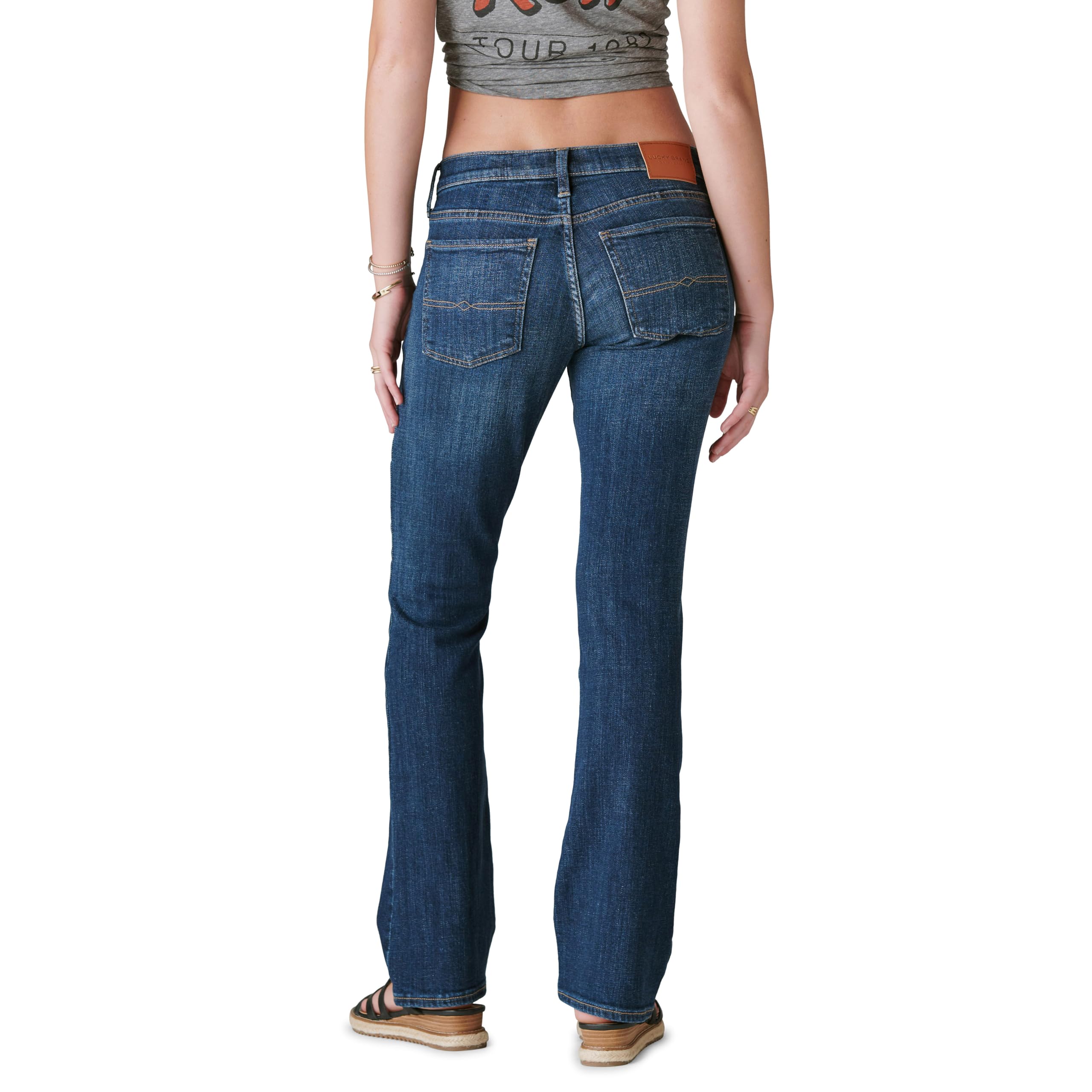 Lucky Brand womens Mid Rise Sweet Bootcut Jean, Agate, 30W x 32L US