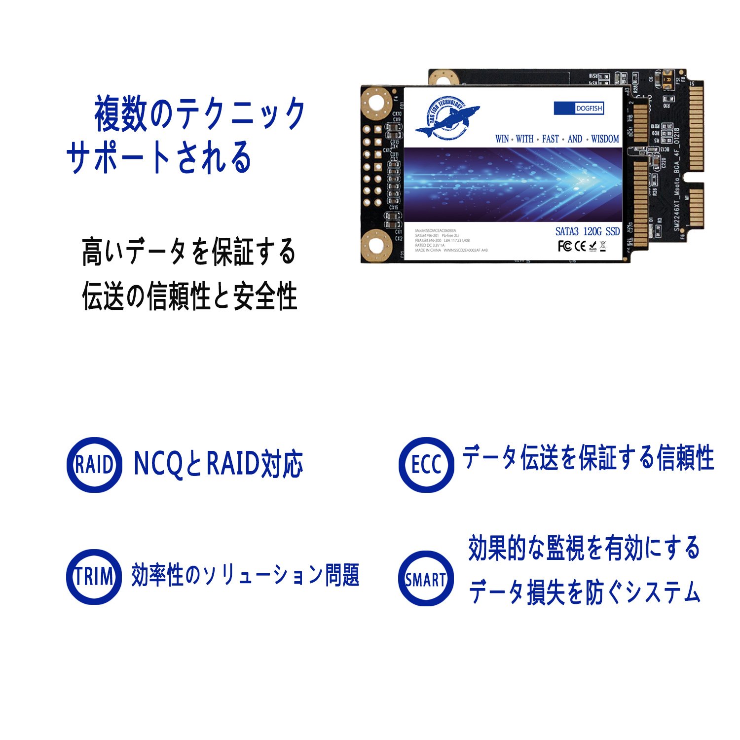 Dogfish Msata 256GB Internal Solid State Drive Mini Sata SSD Disk