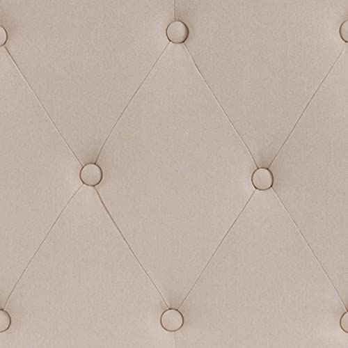 Flash Furniture Cambridge Tufted Upholstered Full Size Headboard in Beige Fabric