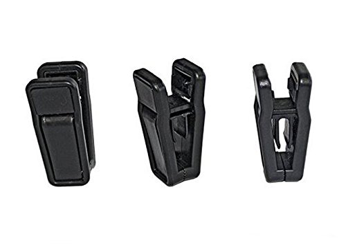 erioctry Plastic Hanger Clips- Black Slim-line Set 20 Pack Pants Hanger Clips, Strong Pinch Grip Clips for Use with Slim-line Clothes Hangers, Finger Clips for Velvet Hangers
