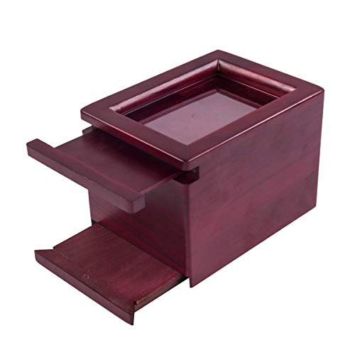 Pet Wood Urn, Pet Urn Peaceful Pet Memorial Keepsake Urn, Photo Box Pet Cremation Urn, Dog Urn, Cat Urn, Small Animal Urn (Medium)