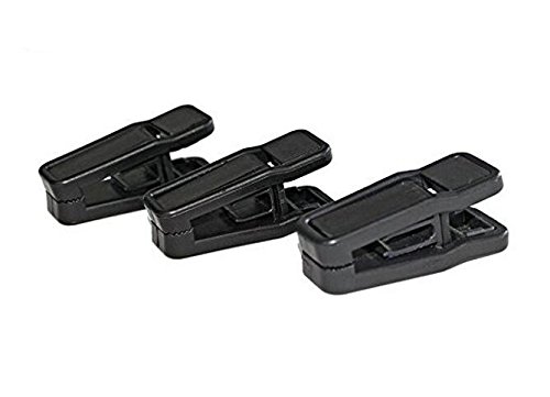 erioctry Plastic Hanger Clips- Black Slim-line Set 20 Pack Pants Hanger Clips, Strong Pinch Grip Clips for Use with Slim-line Clothes Hangers, Finger Clips for Velvet Hangers