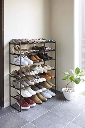 Yamazaki Frame Extendable Shoe Rack 3 Tire BK