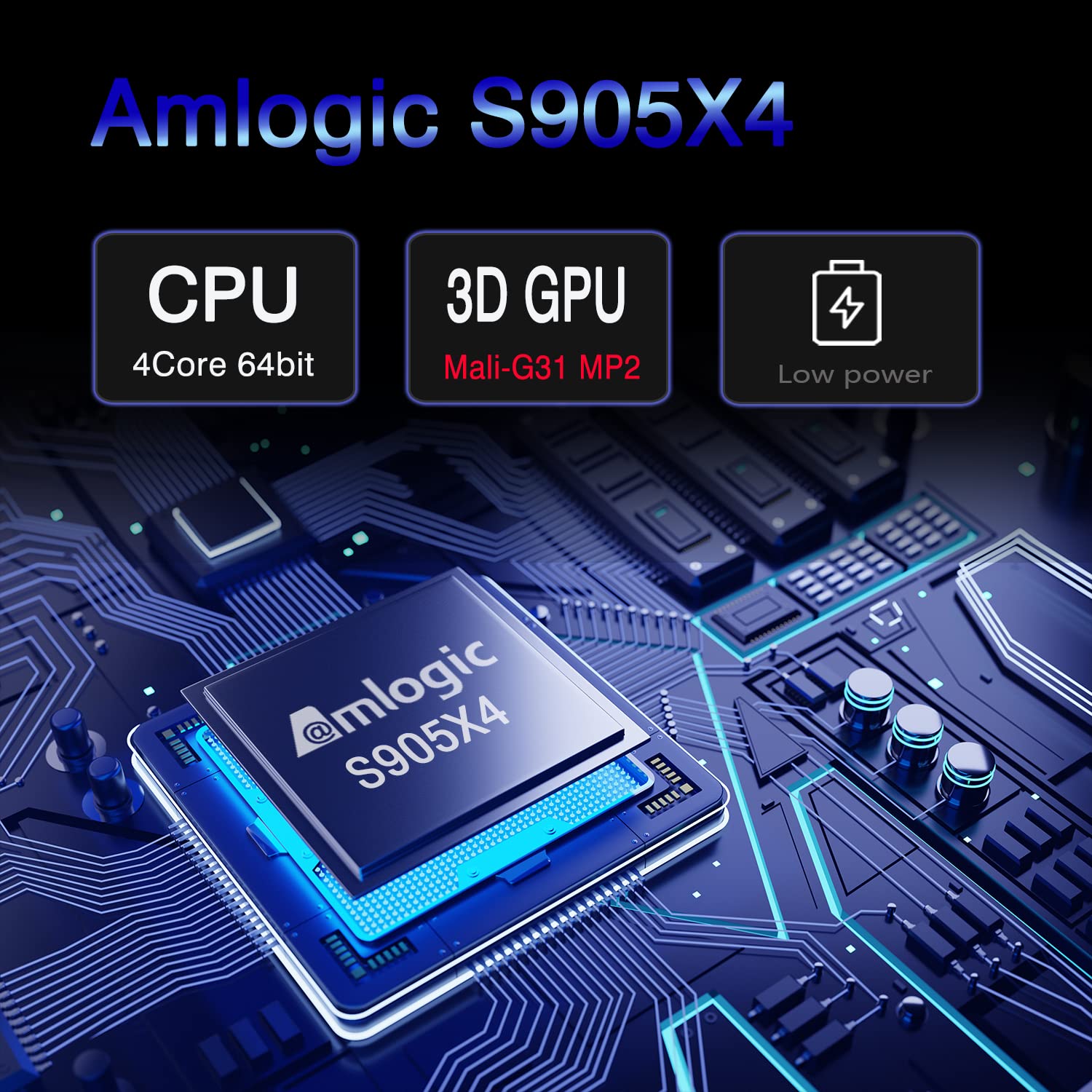 Android Tv Box 11.0 H96 Max X4 Amlogic S905X4 64-bit Quad Core 4GB Ram 32GB ROM USB 3.0 Bt 4.1 Ultra 8K HDR 2.4G 5.8G Dual Band WiFi 100M Ethernet