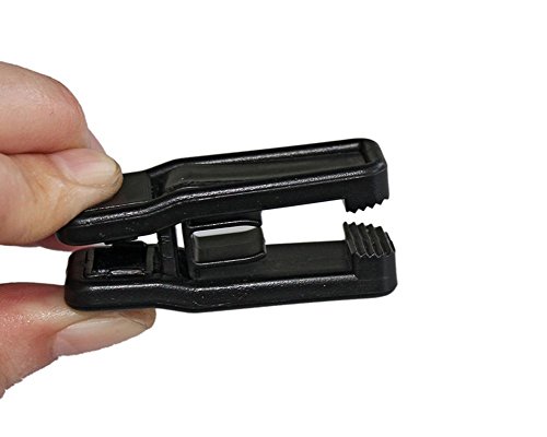erioctry Plastic Hanger Clips- Black Slim-line Set 20 Pack Pants Hanger Clips, Strong Pinch Grip Clips for Use with Slim-line Clothes Hangers, Finger Clips for Velvet Hangers
