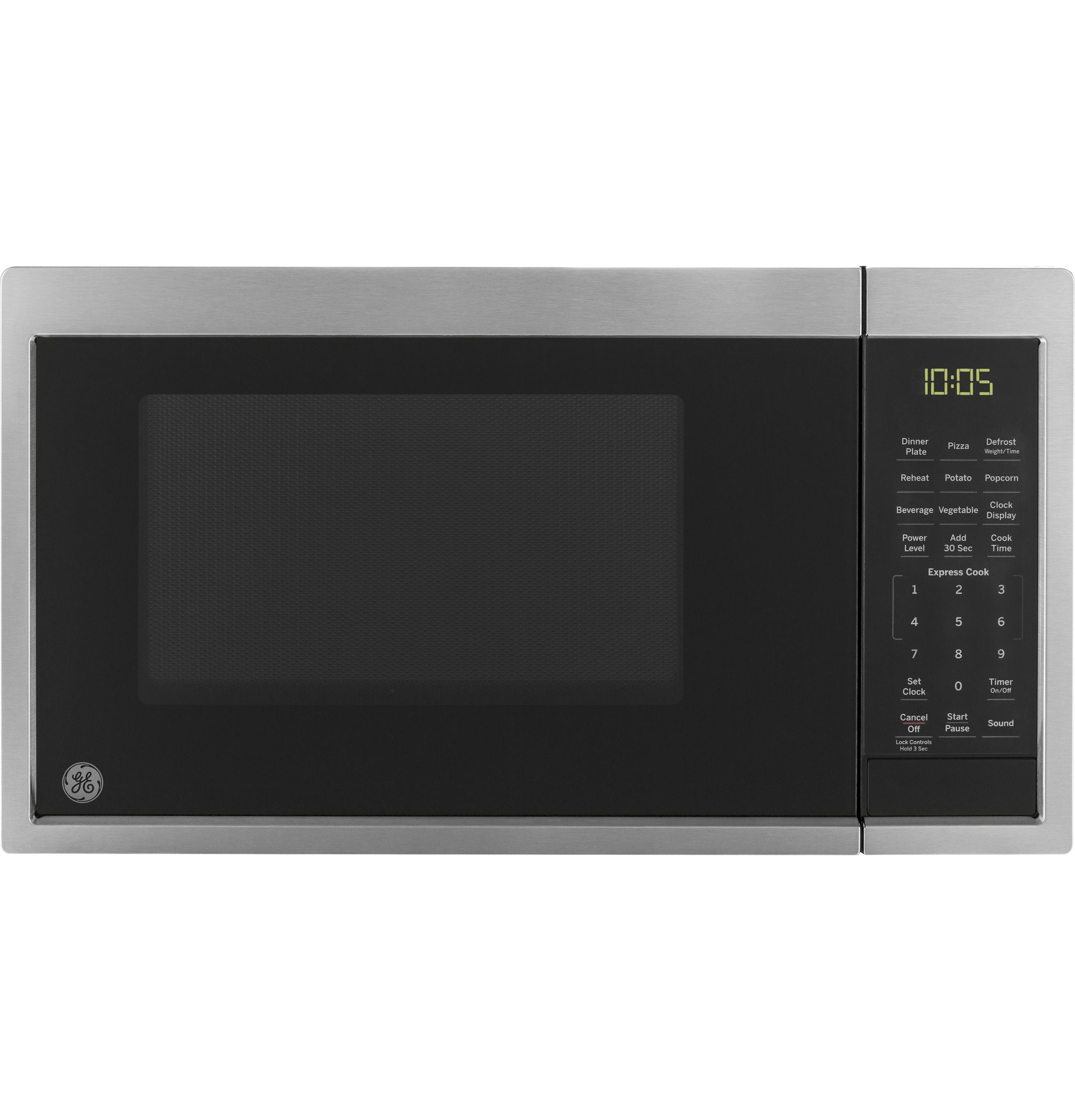 GE JES1095SMSS Microwave Kitchen Essentials for The Countertop or Dorm Room, OLD 0.9 Cu. Ft, Stainless Steel