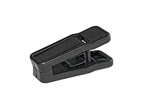 erioctry Plastic Hanger Clips- Black Slim-line Set 20 Pack Pants Hanger Clips, Strong Pinch Grip Clips for Use with Slim-line Clothes Hangers, Finger Clips for Velvet Hangers