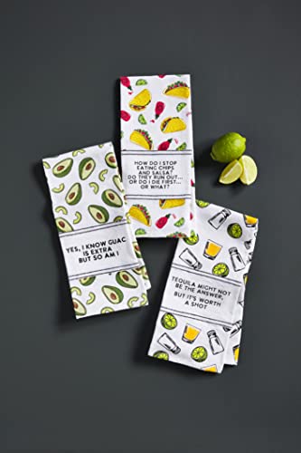 Mud Pie Fiesta Hand Towel, Tequila, 16.5" x 26"