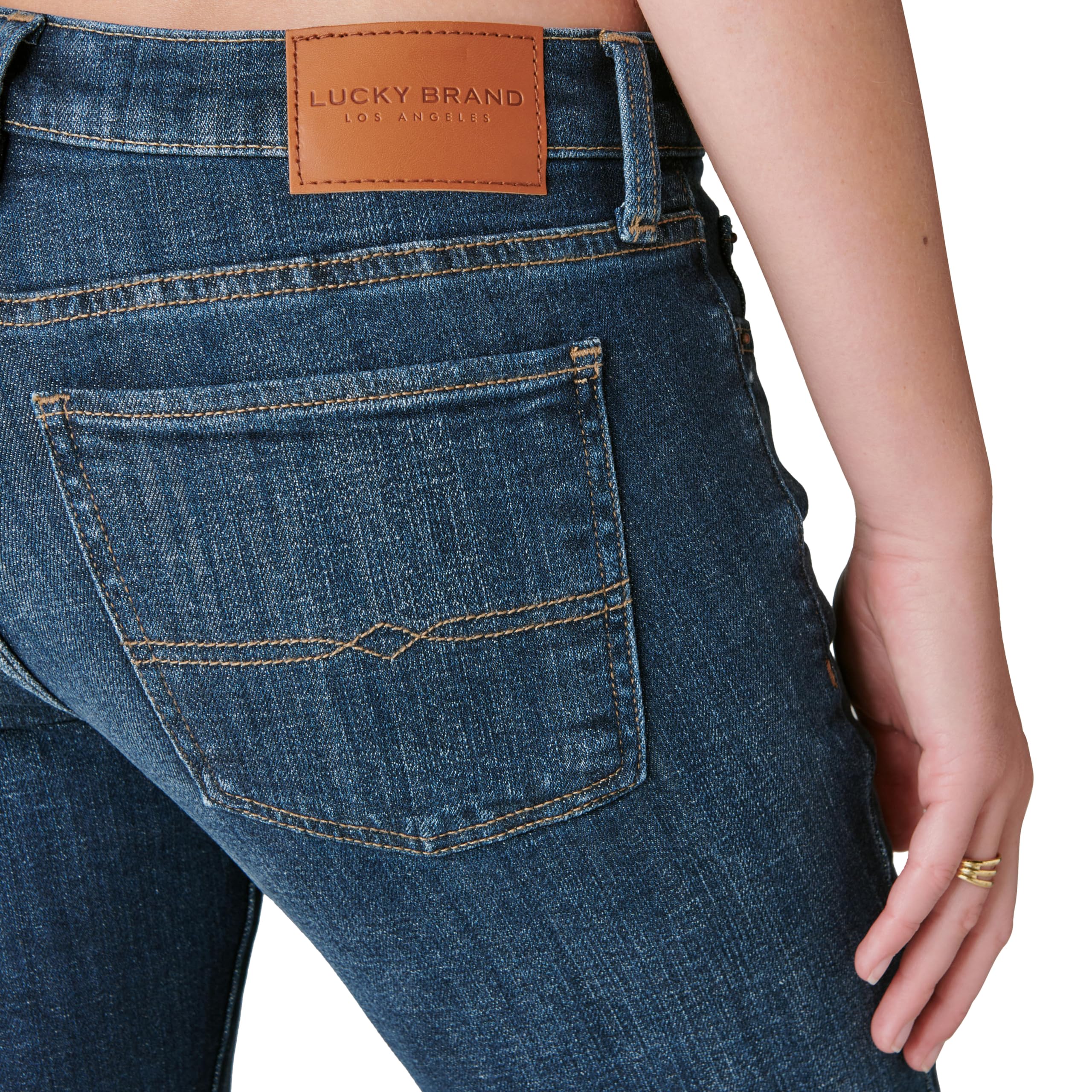 Lucky Brand Women's Mid Rise Sweet Bootcut Jean, Agate, 26 x32