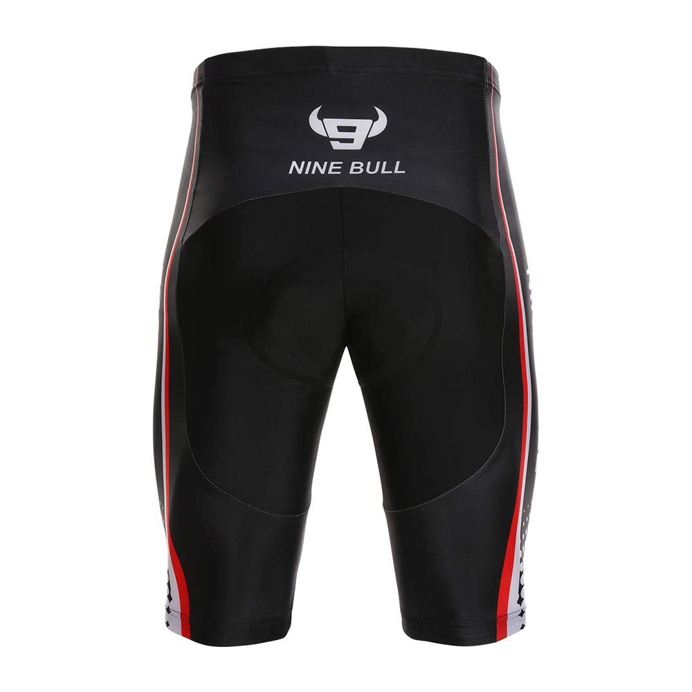 Men's Cycling Jersey Set - Reflective Quick-Dry Biking Shirt and 3D Padded Cycling Bike Shorts