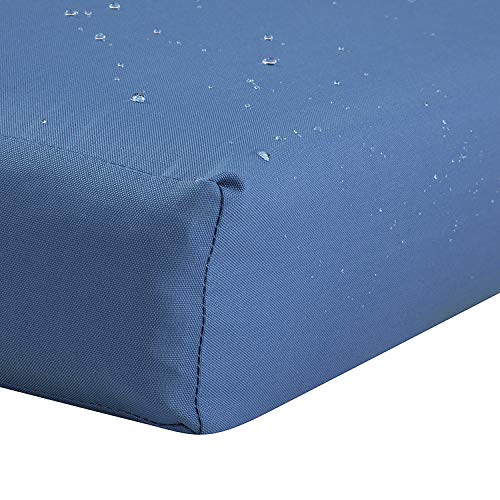 Classic Accessories 60-346-010501-RT Ravenna Cushion Slip Cover, 72"L x 21"W x 3"Thick, Empire Blue