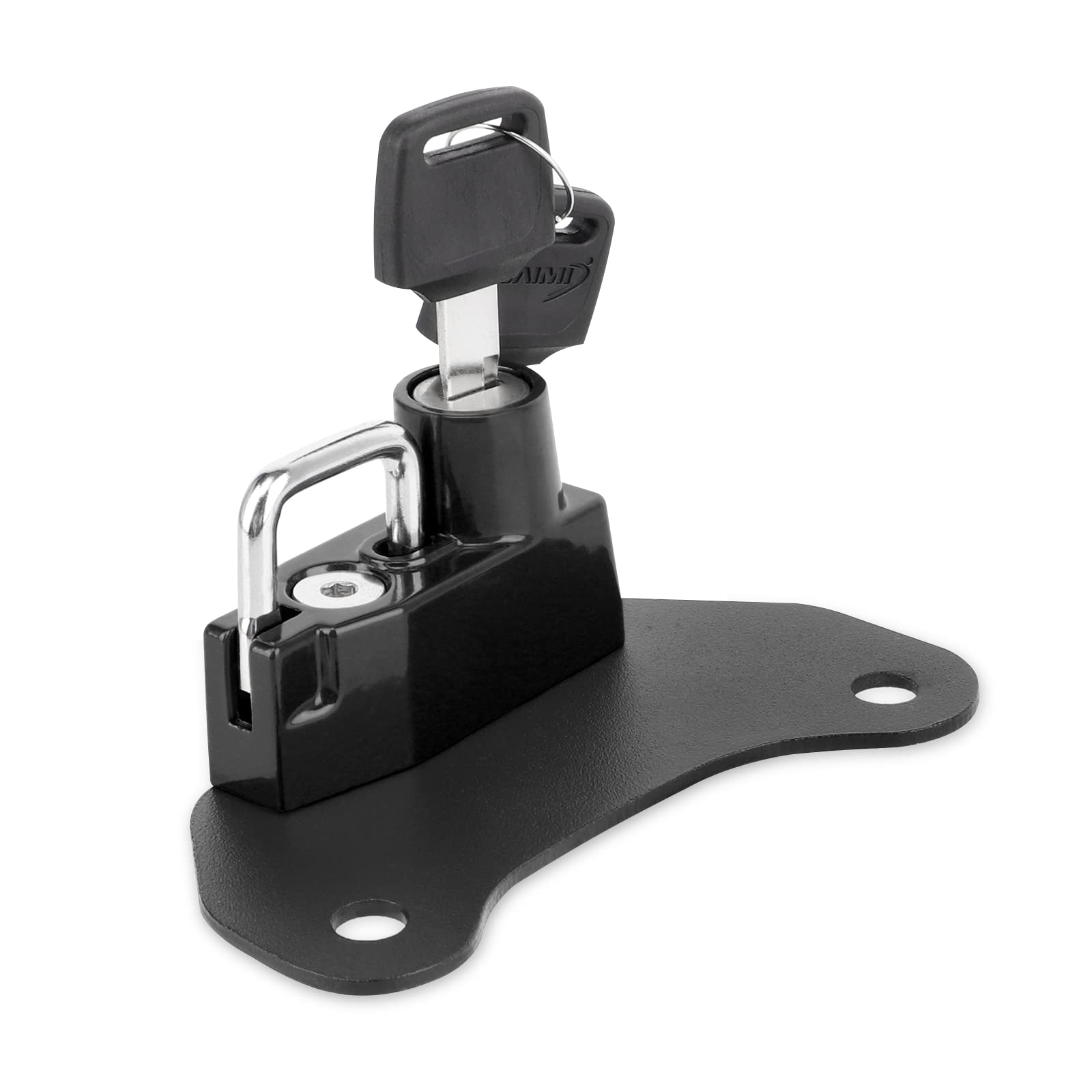 Motorcycle Helmet Lock Anti-Theft Helmet Security Lock with Keys for Indian Scout/Sixty 2015-2018-Black