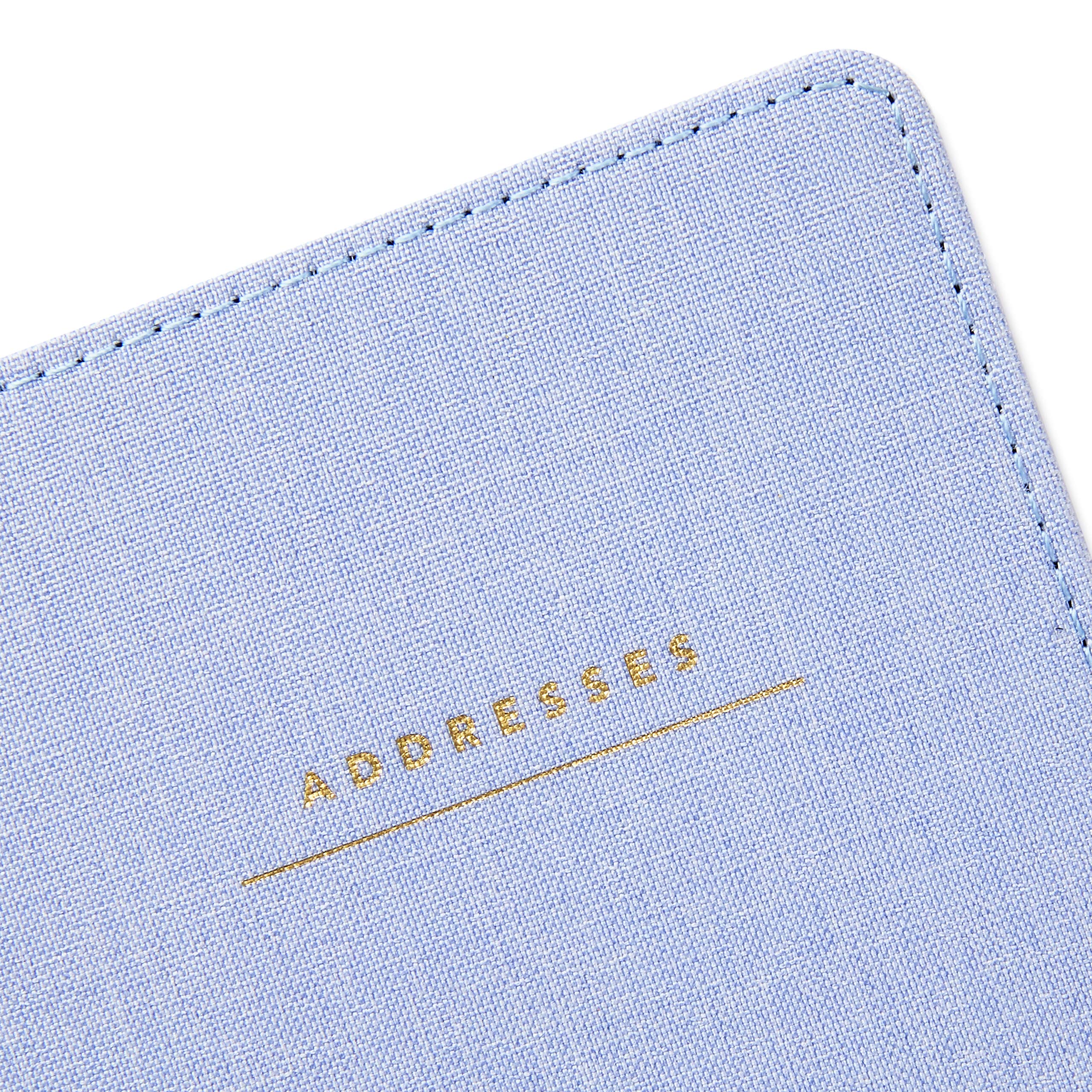 Hallmark Hardcover Address Book (Blue Chambray)