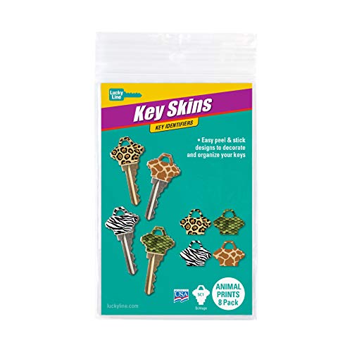 Lucky Line Key Skins - Fun Animal Print Key Identifiers for Schlage (18100S)