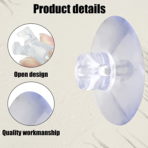 Sankoly 4 Pcs Bathroom Shower Caddy Connectors Suction Cups PVC Heavy Strength Clear Sucker Without Hooks for Regular Shower Caddy Basket Christmas Light