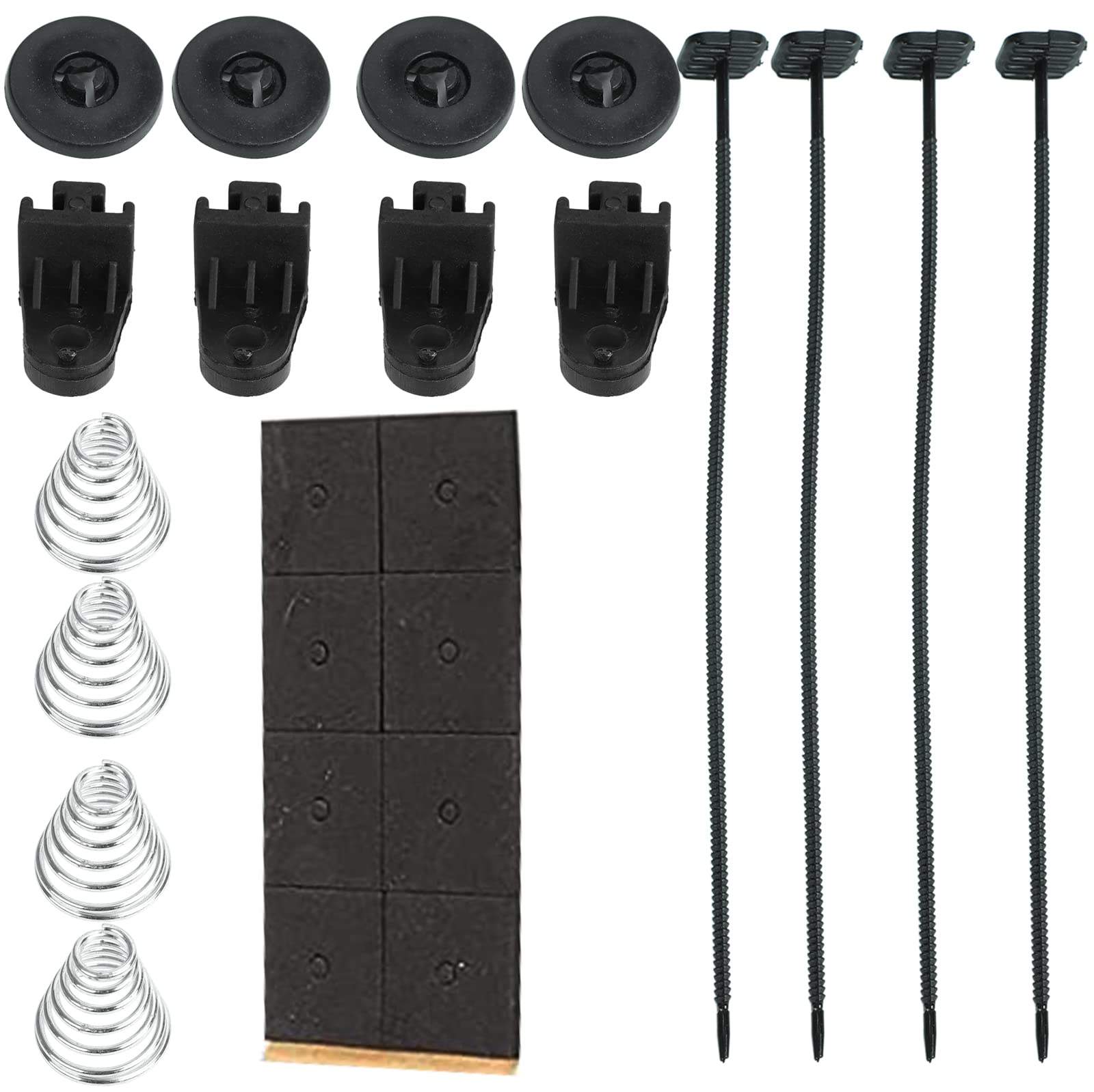 BLACKHORSE-RACING 16" 16 inch Electric Radiator Fan High 3000 + CFM Thermostat Wiring Switch Relay Kit Black